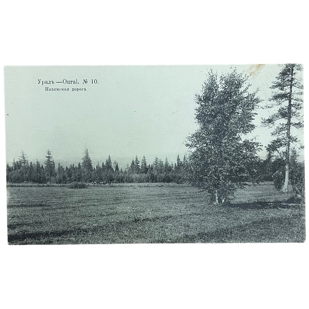 Почтовая открытка "Урал. Назямская дорога" 1900-1917 гг. Российская Империя