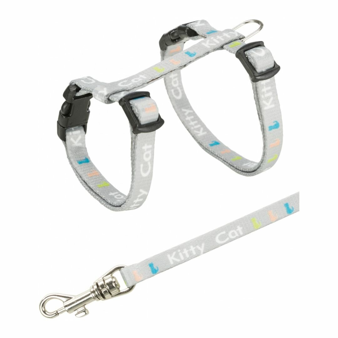 Tixie Шлейка с поводком для котят и кошек 21-33см*1.20м (4181)