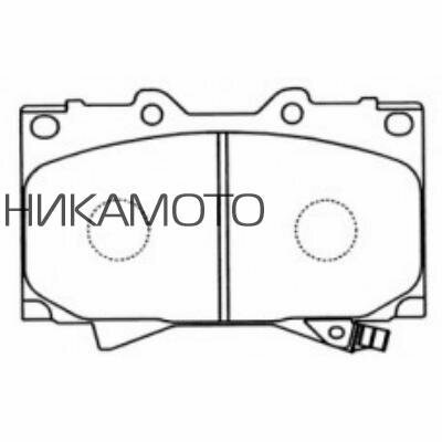 AIKO PF-1411 Колодки тормозные TOYOTA LC 100 (1998-2007) передние