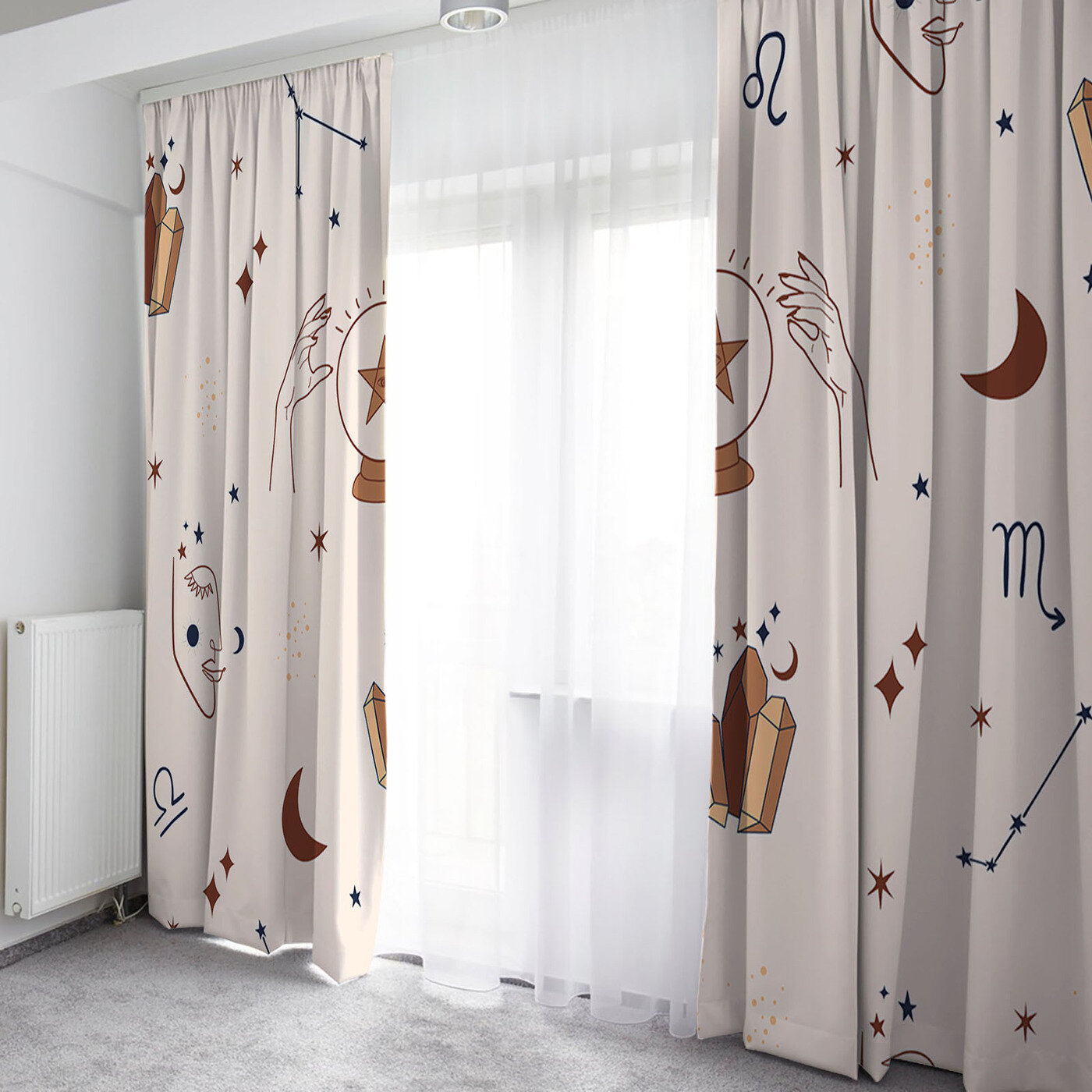 Шторы (фотошторы) из габардина, 290х230 см, Good Room