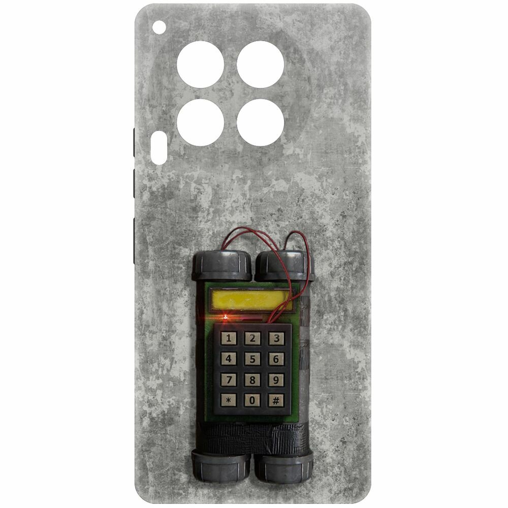 Чехол-накладка Krutoff Soft Case Cтандофф 2 (Standoff 2) - C4 для TECNO Camon 30 5G черный