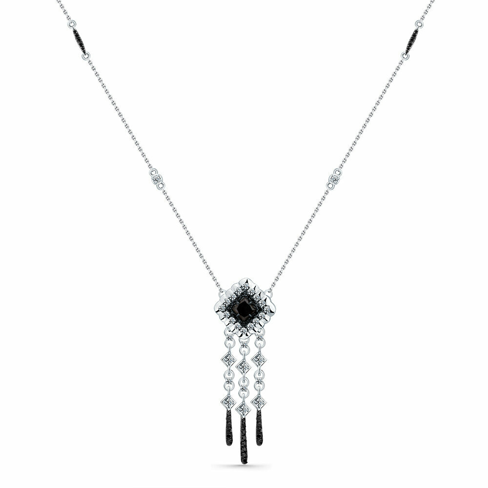 Колье, белое золото, 585 проба, бриллиант