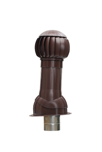 Комплект RRTV D160 для фальцевой и битумной кровли пластик Brown ERA STREETLINE