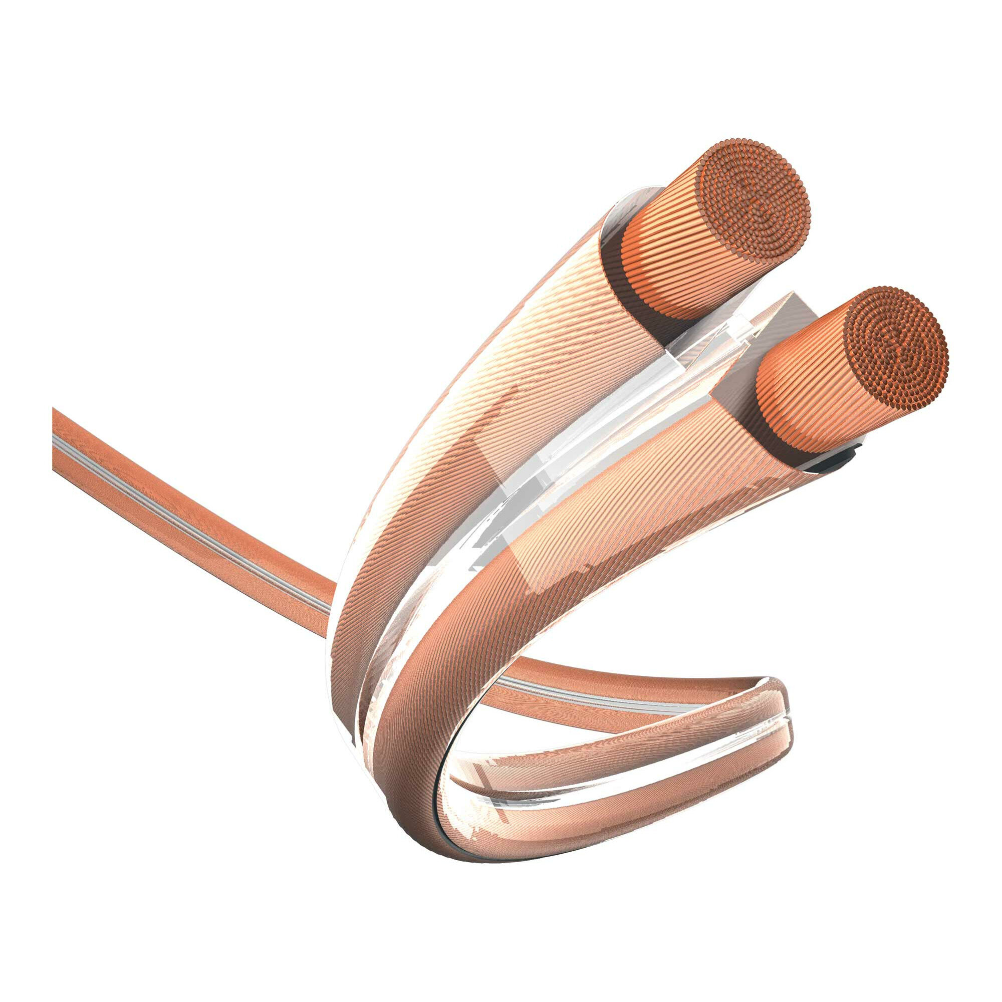 Кабель акустический с катушки двухжильный Inakustik 0040246 Premium Cuprum White 4.0, 1 м