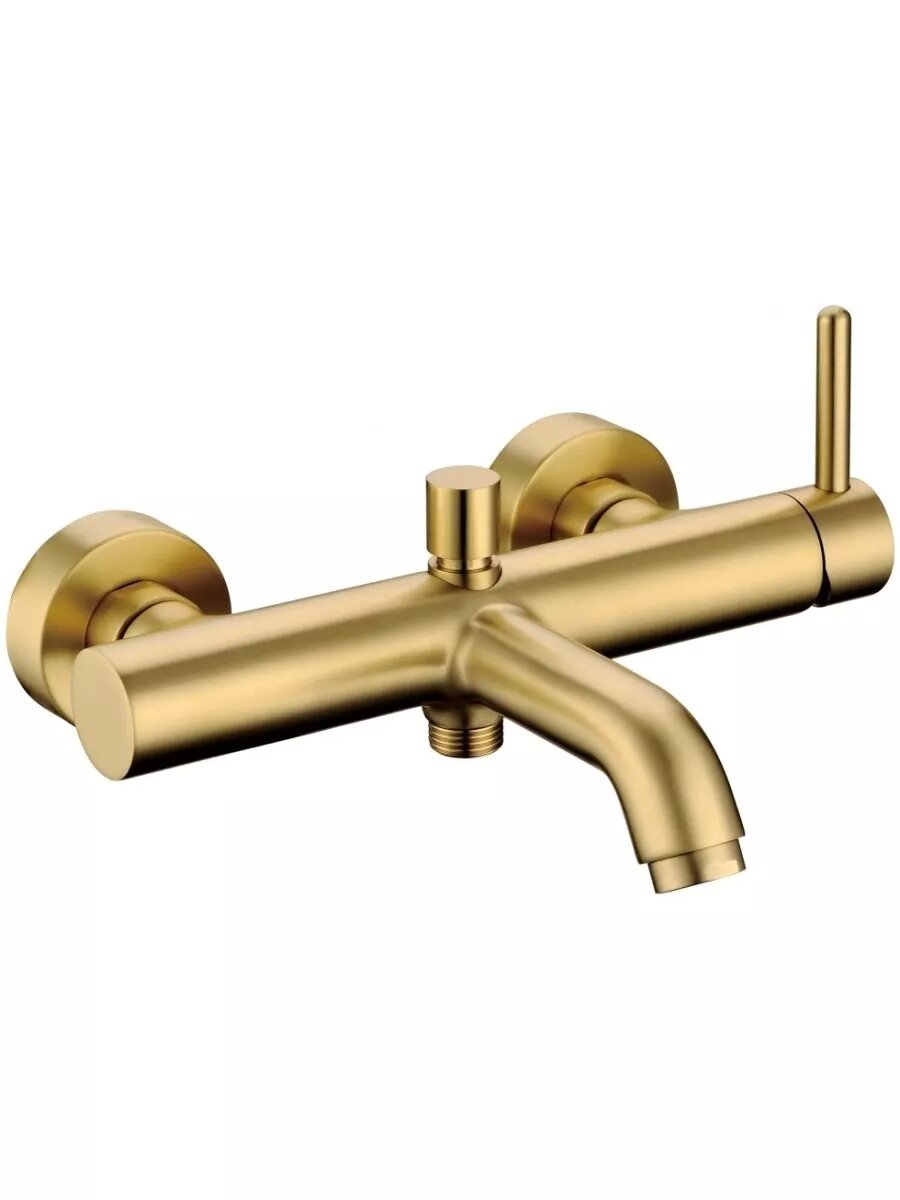 Смеситель для ванны и душа Grocenberg GB8099, латунь, матовое золото