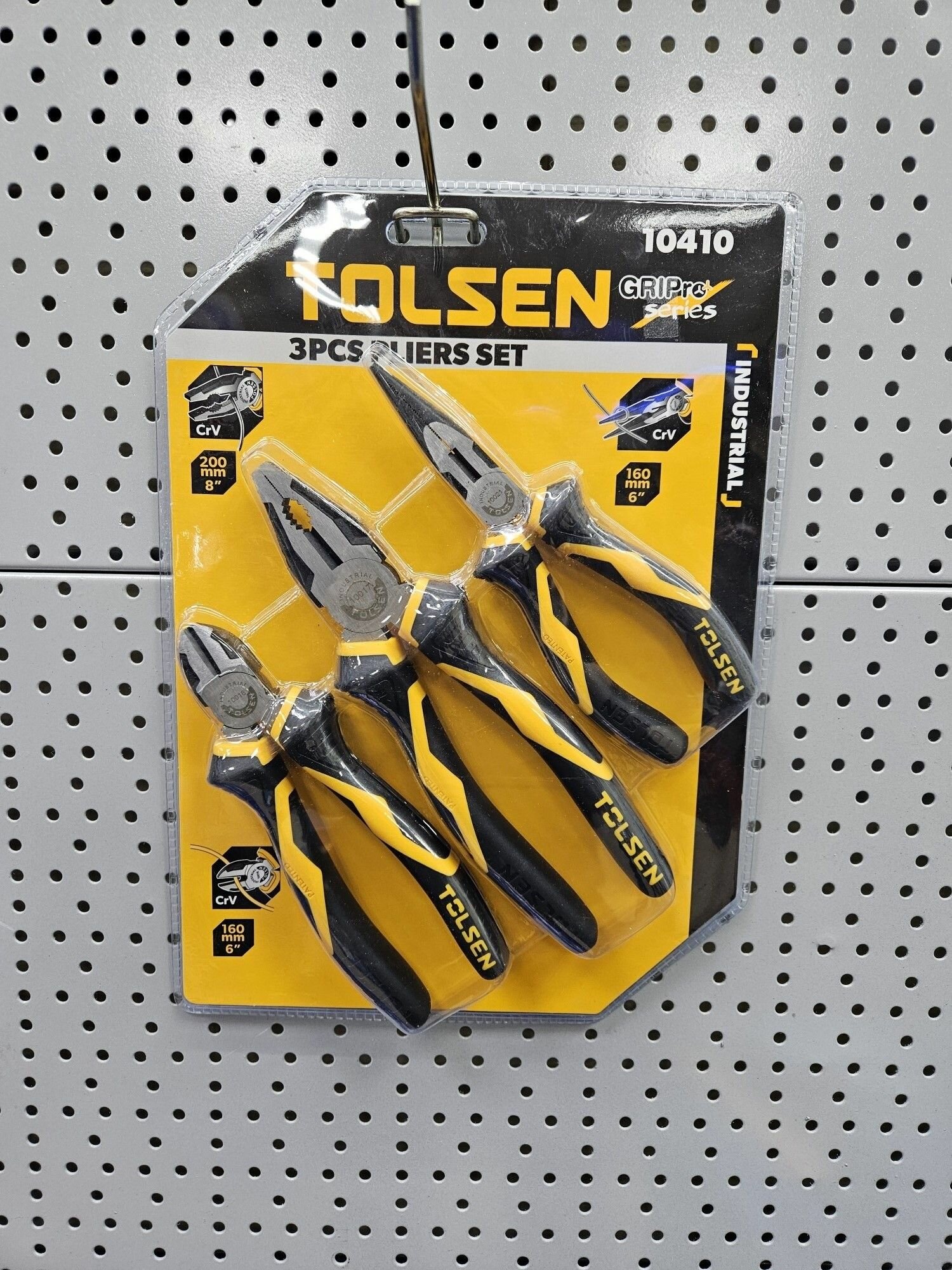 Набор пассатижей и бокорезы "GRIPro", 3 предмета для автосервиса TOLSEN