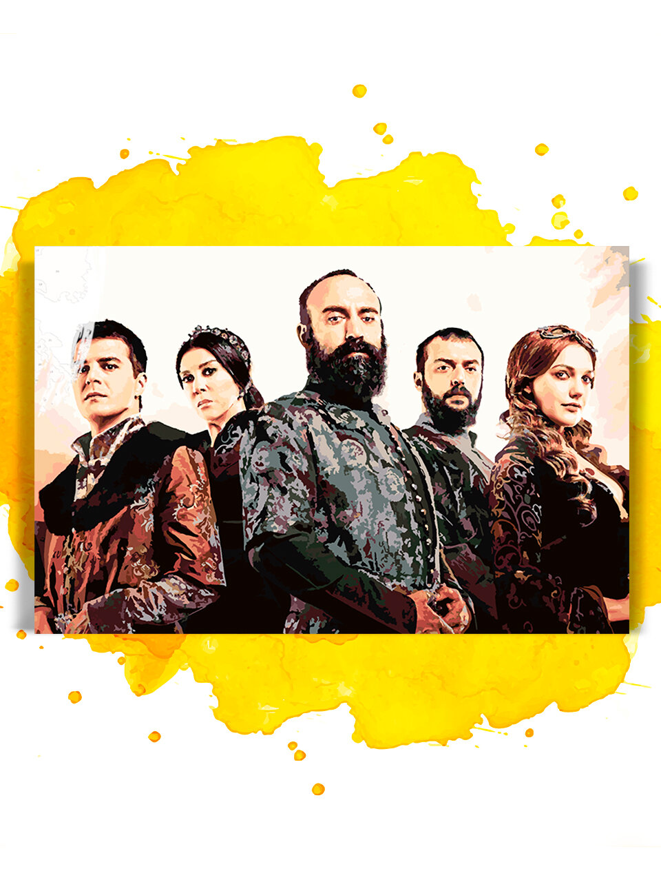 Картина по номерам на холсте Великолепный Век - Султан, 40 х 60 см