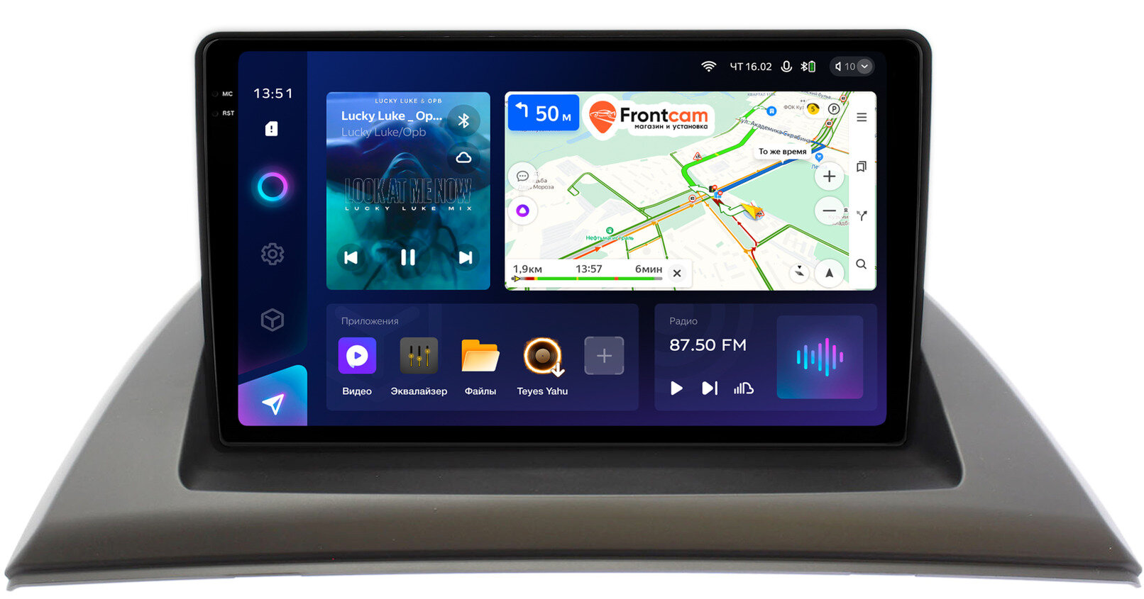 Штатная магнитола Teyes CC3 2K 4/64 9.5" RM-9-705 BMW X3 (E83), Z4 (E85, E86) 2002-2010, 1 (E81, E82) Android 10 (4G-SIM, DSP, QLed)