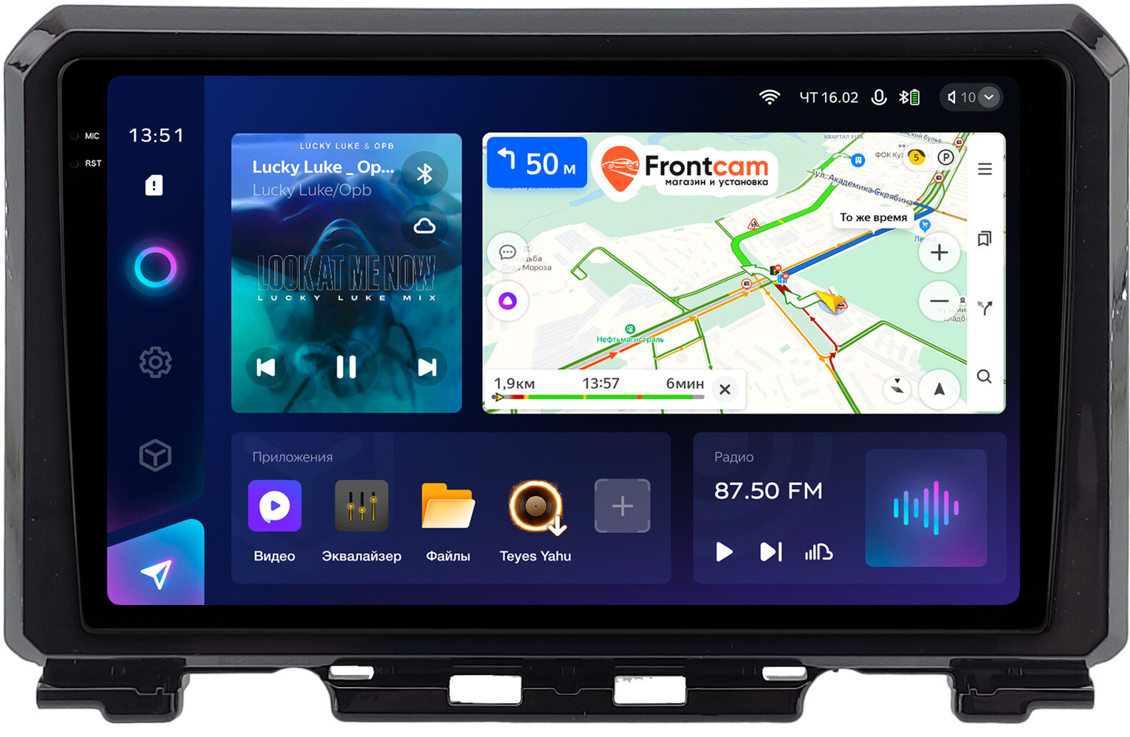 Штатная магнитола Suzuki Jimny 4 2018-2026 Teyes CC3 2K 4/32 9.5" RM-9216 Android 10 (4G-SIM, DSP, QLed)