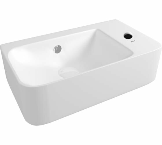 Раковина Teymi Hanna 45 правая, подвесная, белая T50903 ЦБ-00267351