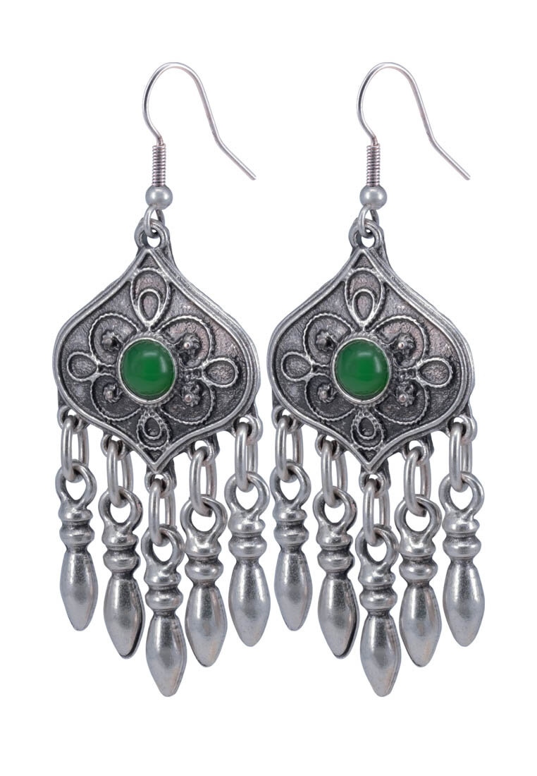 Серьги с подвесками, пластик