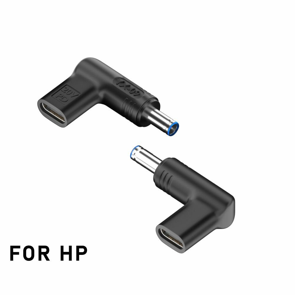 Переходник с Type-C на DC 4.5x3. oмм для HP, 65W