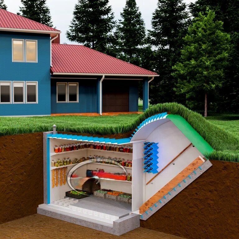 Пластиковый погреб ГудВэй Экстра 2,4*2,2м