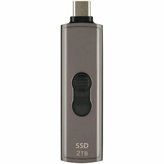 Внешний SSD диск Transcend SSD ESD330C USB-C 3.2 Gen 2 2TB серый