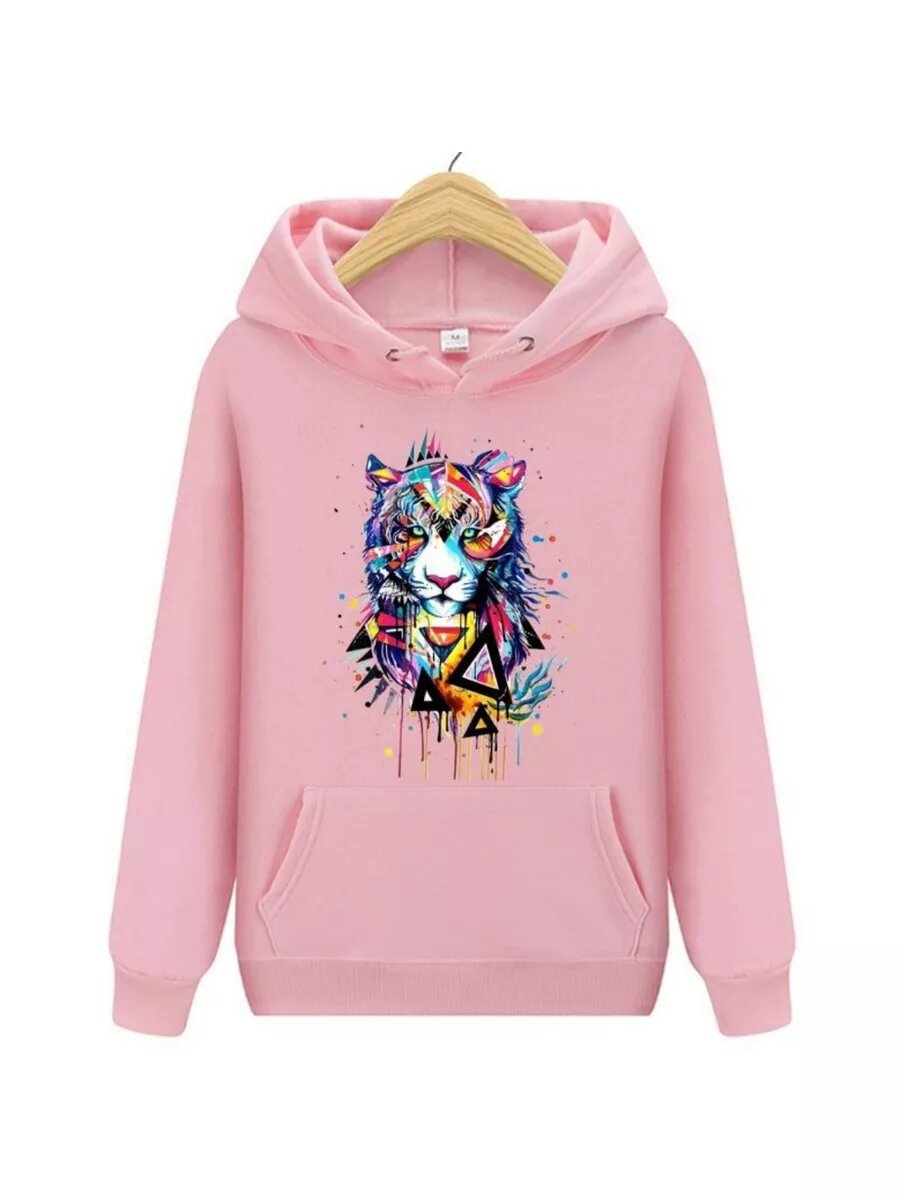 Термотрансфер "Тигр", наклейка на одежду, 28х18