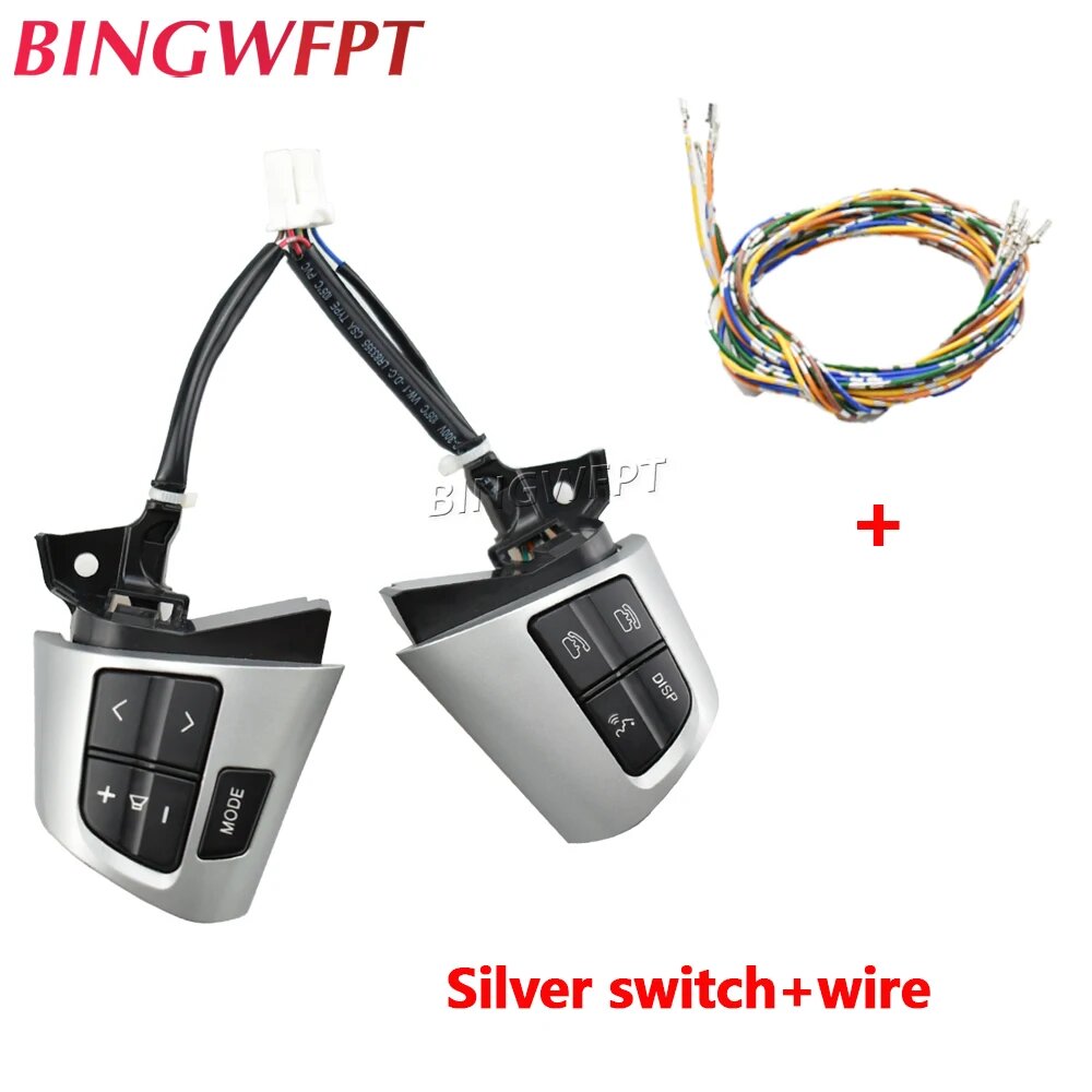 Кнопка руля Toyota RAV4 2011-2013, Silver-wire