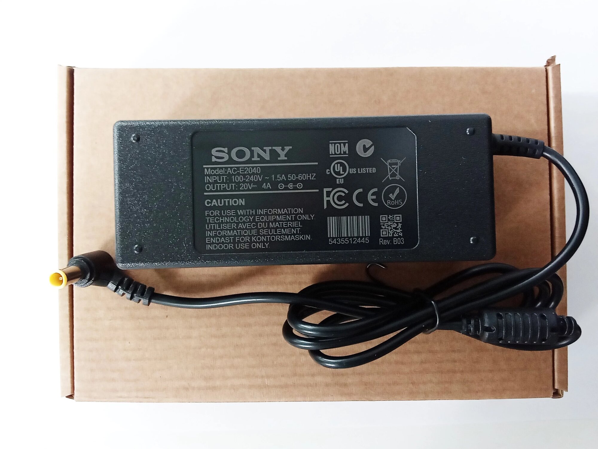 Зарядное устройство для колонки Sony SRS-XG500 (адаптер 20V 4A)