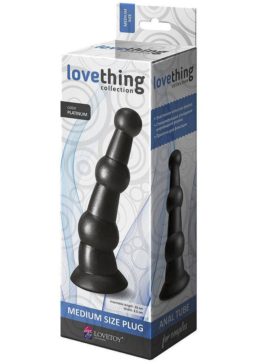 Анальный стимулятор "пирамидка" на присоске, 13см