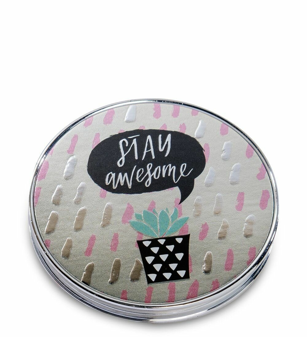 Зеркальце метал круглое Мелокактус A2116514