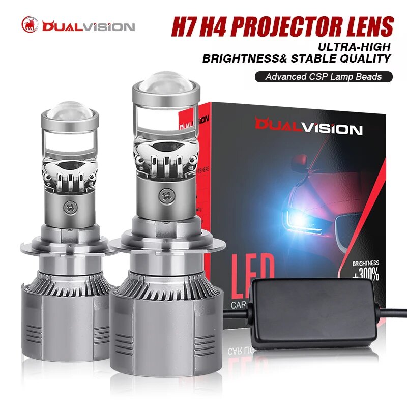 30000LM H4 H7 Led Canbus Проекторная линза H11 9005 HB3 9006 HB4 Мини-объектив проектора Автомобильный фонарь H7 6000K Противотуманная фара 12 В LHD 2 упаковки