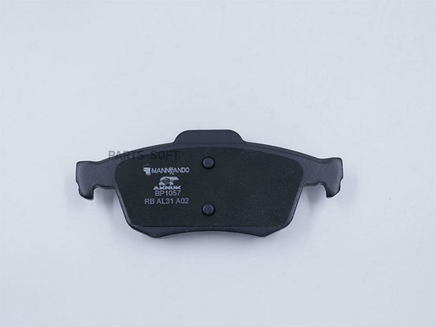 BP1057 AKNUK Колодки тормозные дисковые задние AKNUK RENAULT LATITUDE (L70),07/10 -/ TALISMAN (L47),04/12 - BP105
