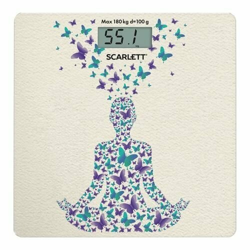 Весы напольные электронные Scarlett SC-BS33E098 макс.180кг рисунок