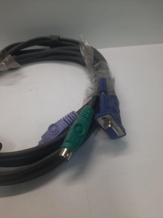 Кабель KVM ATEN 2L-1001P/C 2xPS/2M+VGA15M-> 2xPS/2M+VGA15F 1.8m