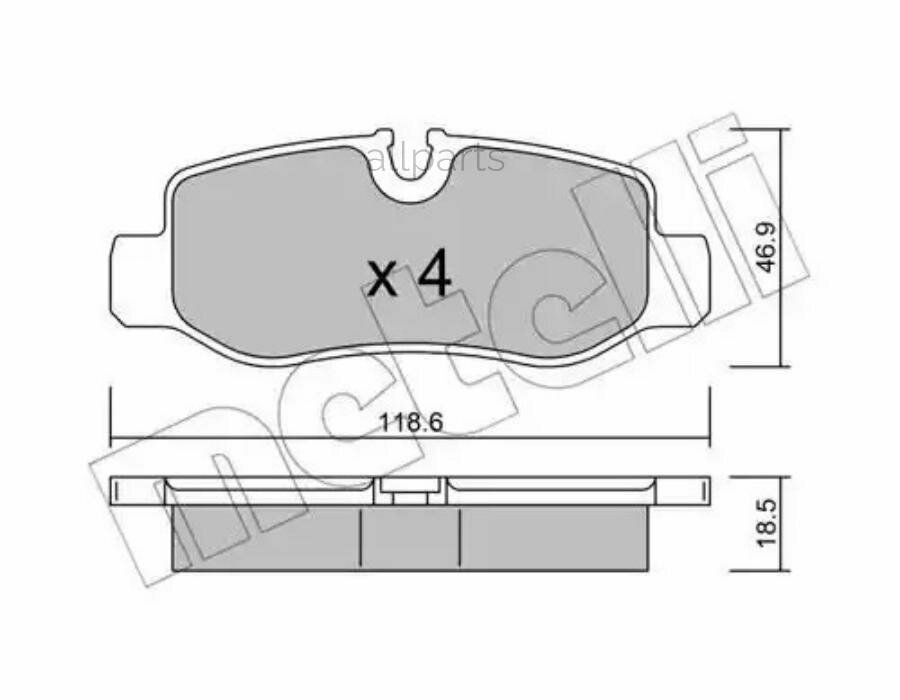 METELLI 22-1023-0 Колодки тормозные