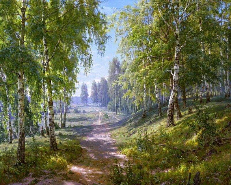 Вышивка крестом 50x40см, 11CT, CT-187, картина с лесом