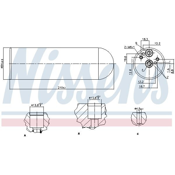 Осушитель, кондиционер, NISSENS 95231 (1 шт.)