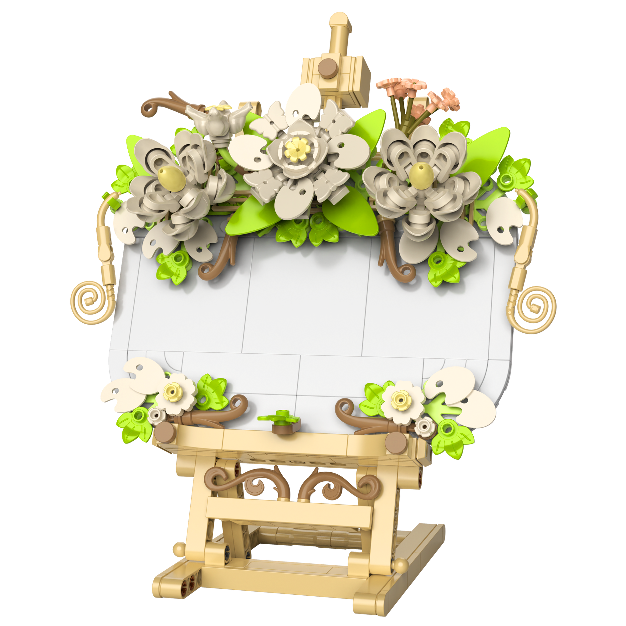 Конструктор 3Д мольберт-подставка под телефон, записку, 383 деталей - JK2807