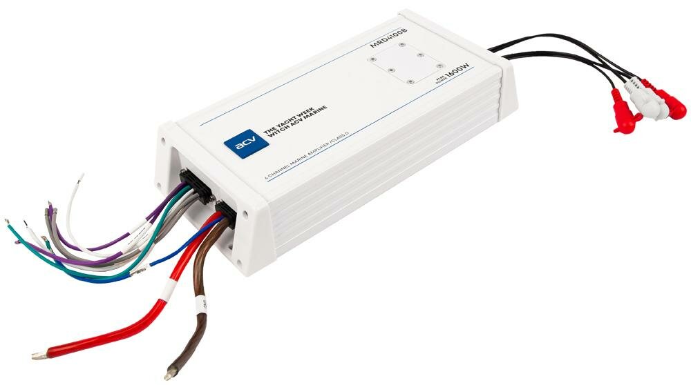 Усилитель морской ACV MRD4100B четырёхканальный, 4х100Вт (4Ом), Bluetooth V5.1