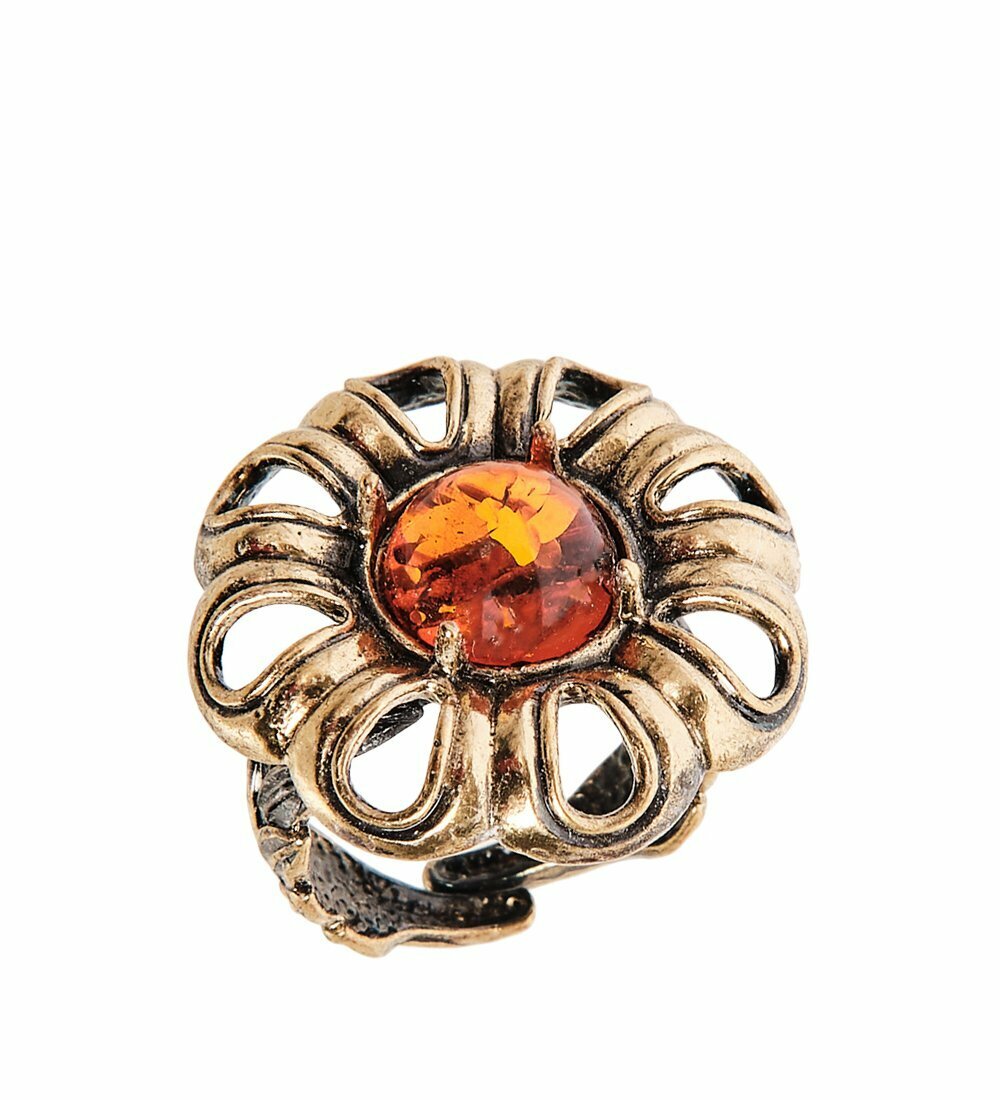 Кольцо, янтарь