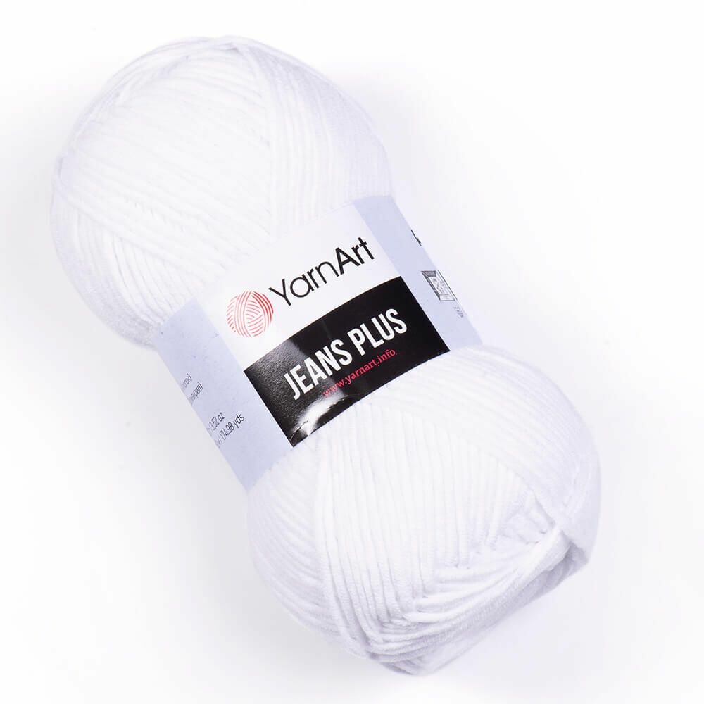 Пряжа Джинс Плюс (Jeans Plus Yarnart) упаковка 5 мотков 100 г. 160 м. 55% хлопок 45% полиакрил цвет 62 отбелка