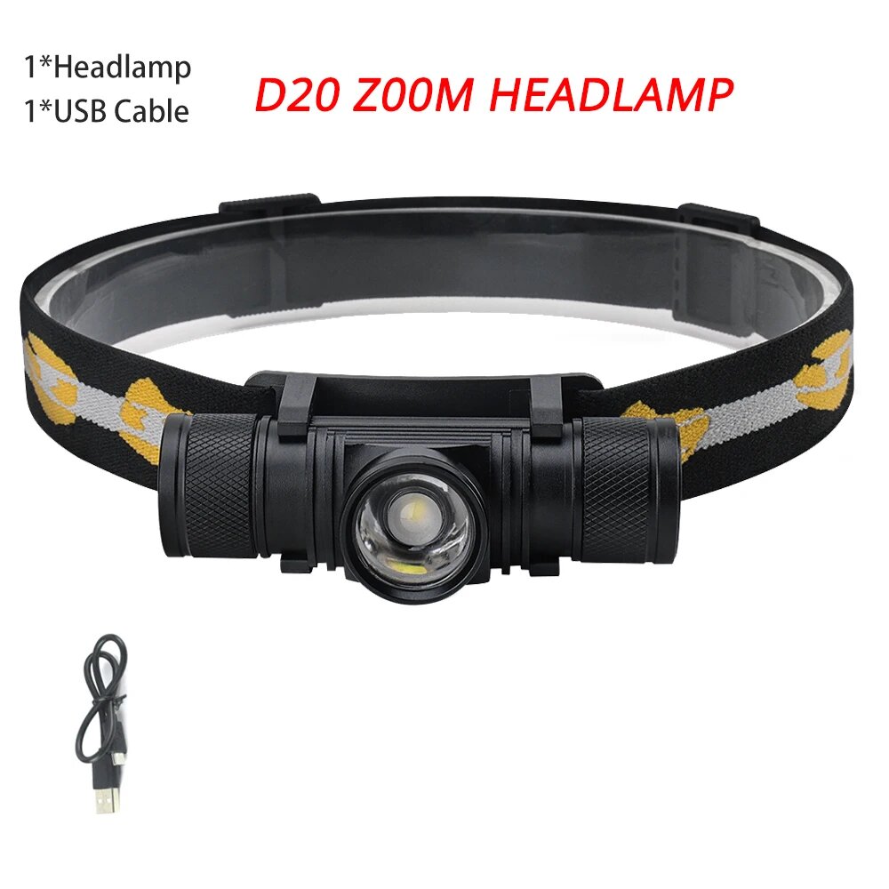 BORUiT D10/D20 налобный фонарь Yellow Light, D20 (NO battery)