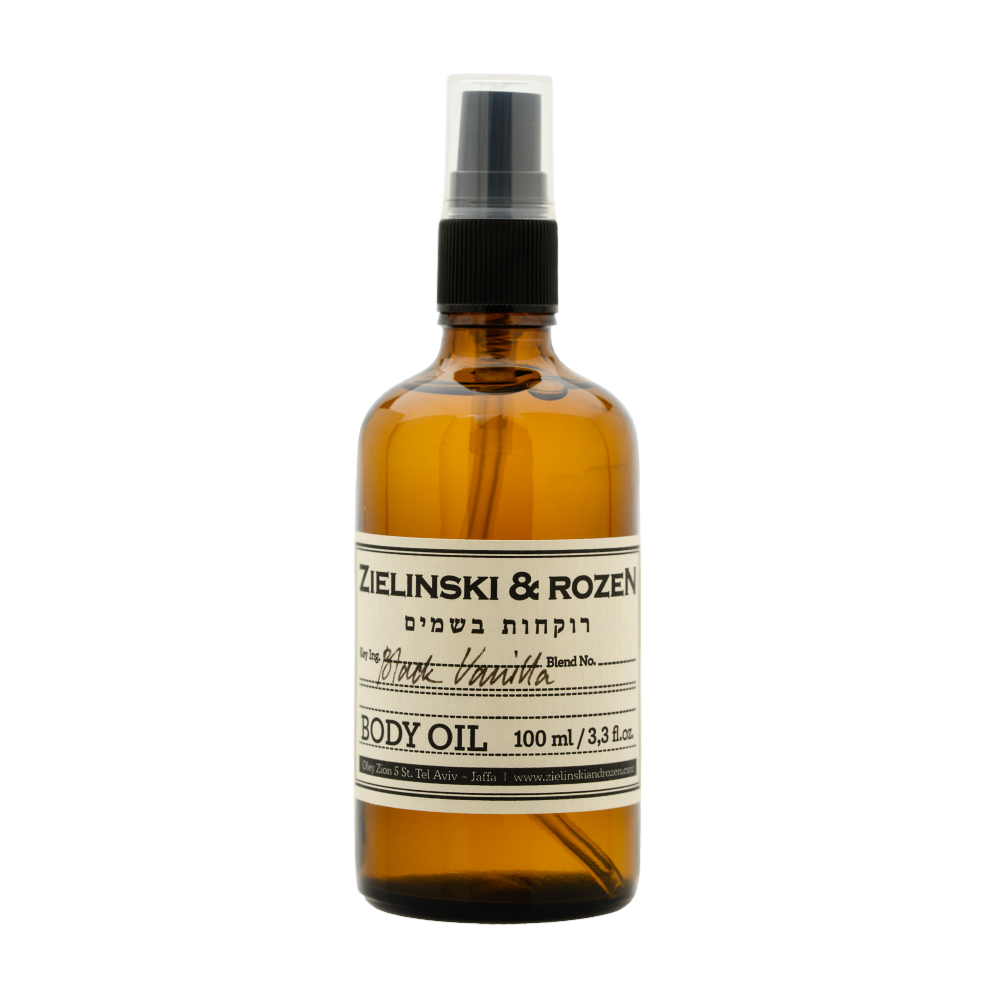 Масло для тела ZIELINSKI&ROZEN "Черная Ваниль" 100 мл, для всех типов кожи