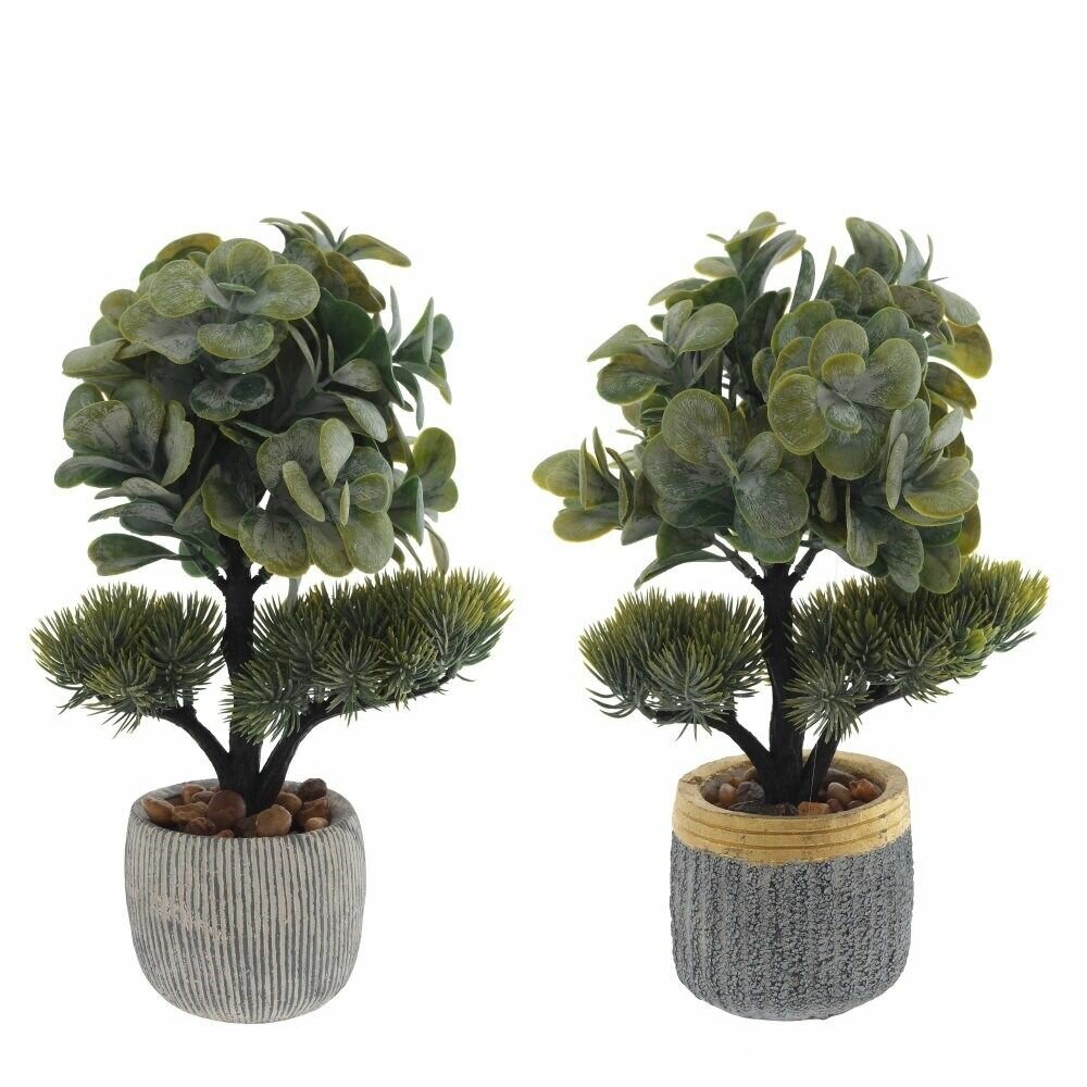 Цветочная композиция в кашпо "Бонсай", 18х16х30 см