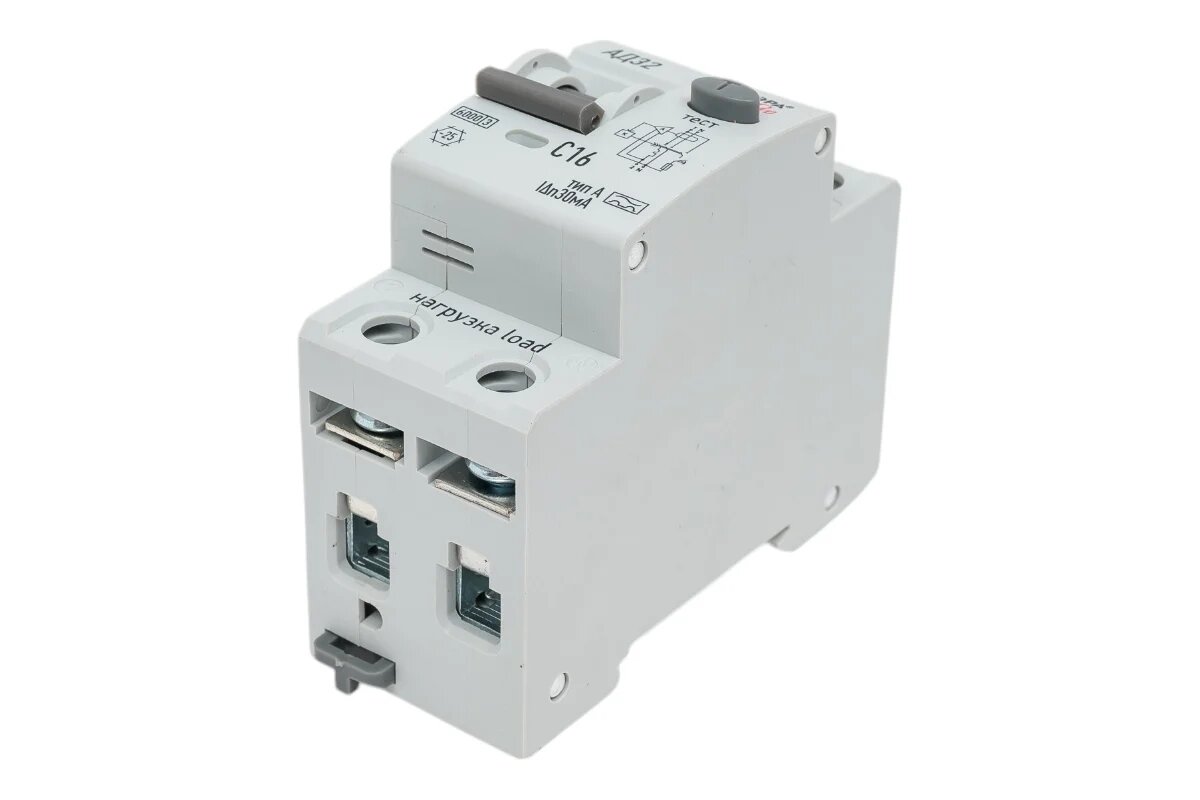 ЭРА PRO D326E2C16A30 AD32 электронное 1PN C16 30мА тип A автоматический выключатель 6кА