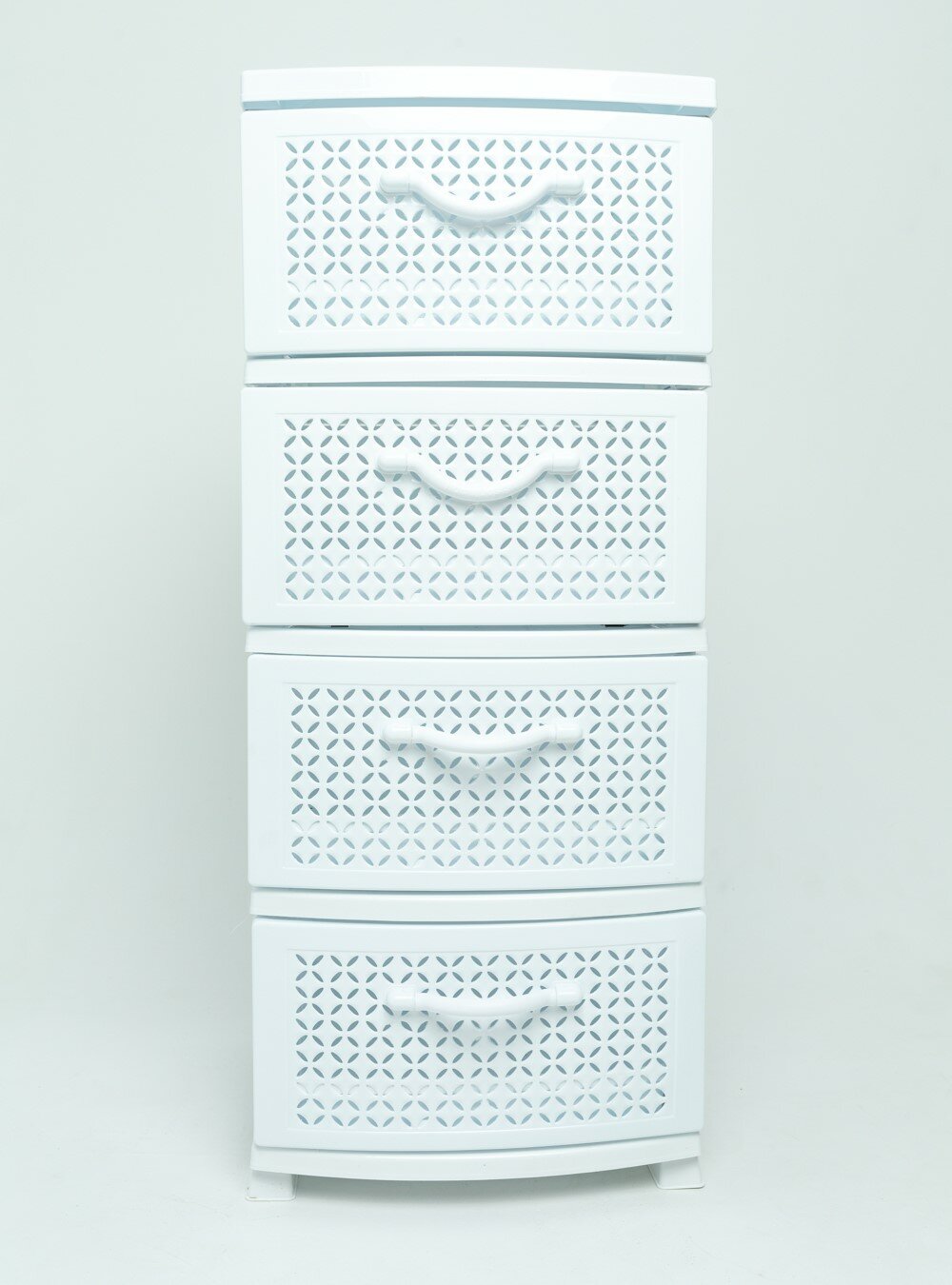 Комод дельфин 4 ярус белый В95*Ш38*Г47