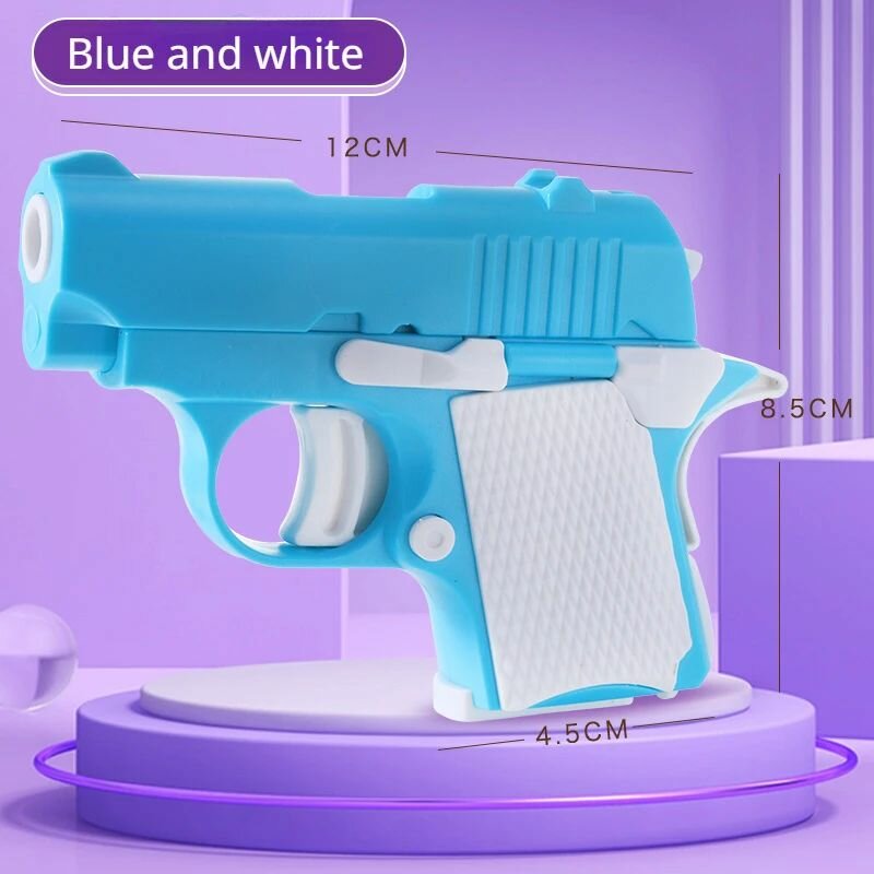Яркий игрушечный пистолет для детей из безопасного пластика, развивающая игрушка для мальчиков и девочек