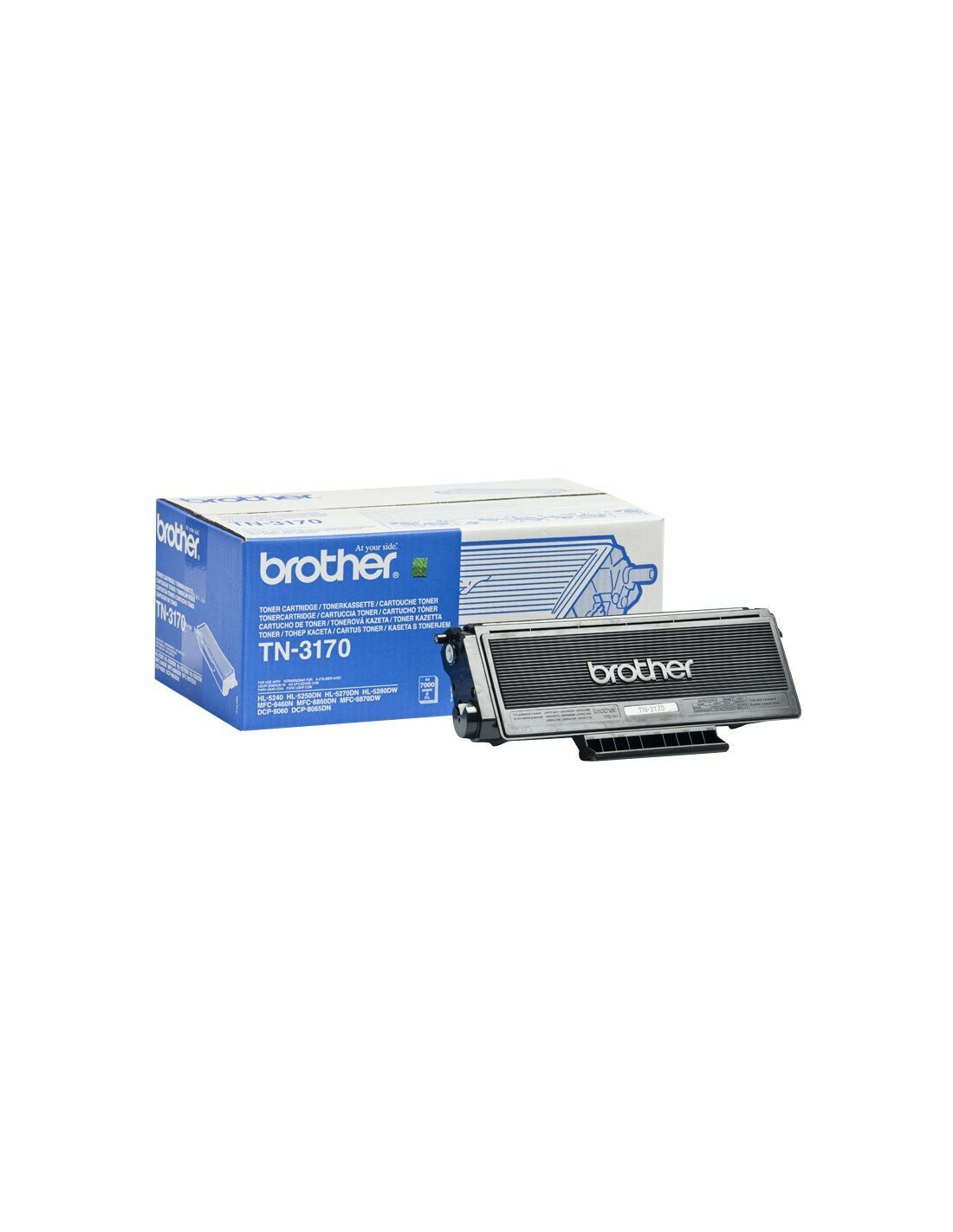 Тонер-картридж Brother TN-3170, оригинал, 7000 стр, упаковка 36.5 x 19.9 x 15 см, черный