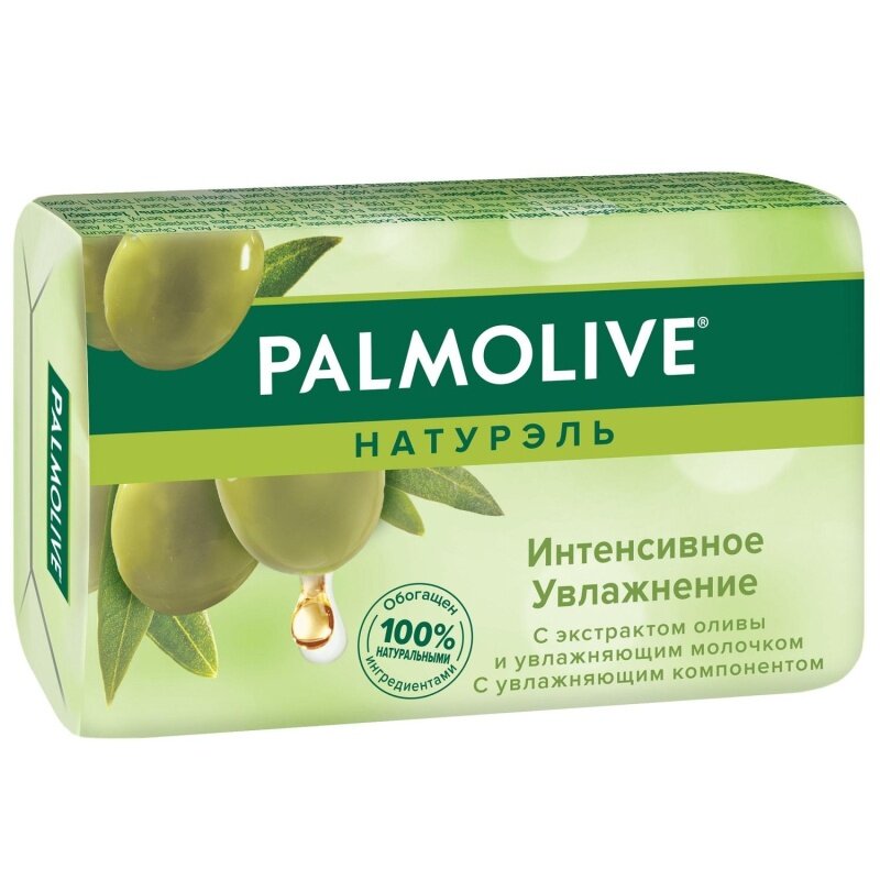 Мыло туалетное Palmolive Интенсивное увлажнение, с экстрактом оливы, 90 г (FTR22533)