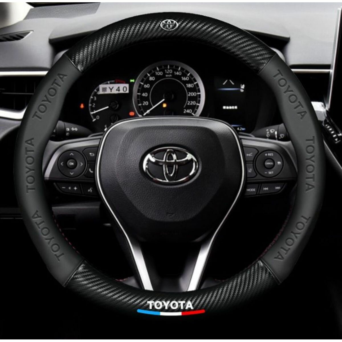 Тойота Оплетка на руль, диаметр 38 см, 1 шт.