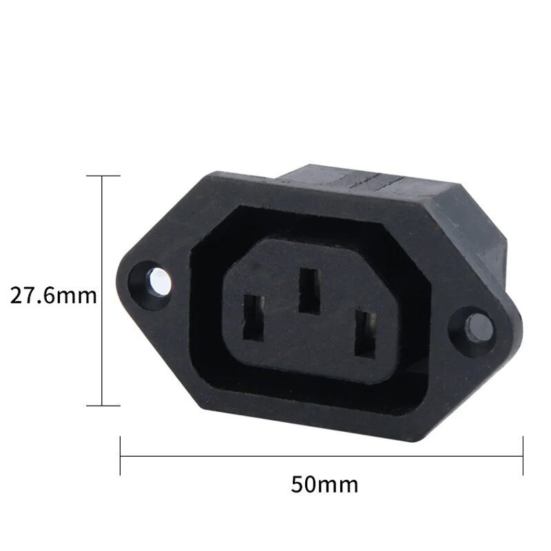 Разъем IEC320 C13/C14 черный, Цвет: 3