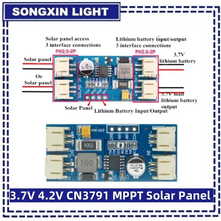 Солнечный зарядный модуль XIASONGXIN LIGHT CN3791 MPPT