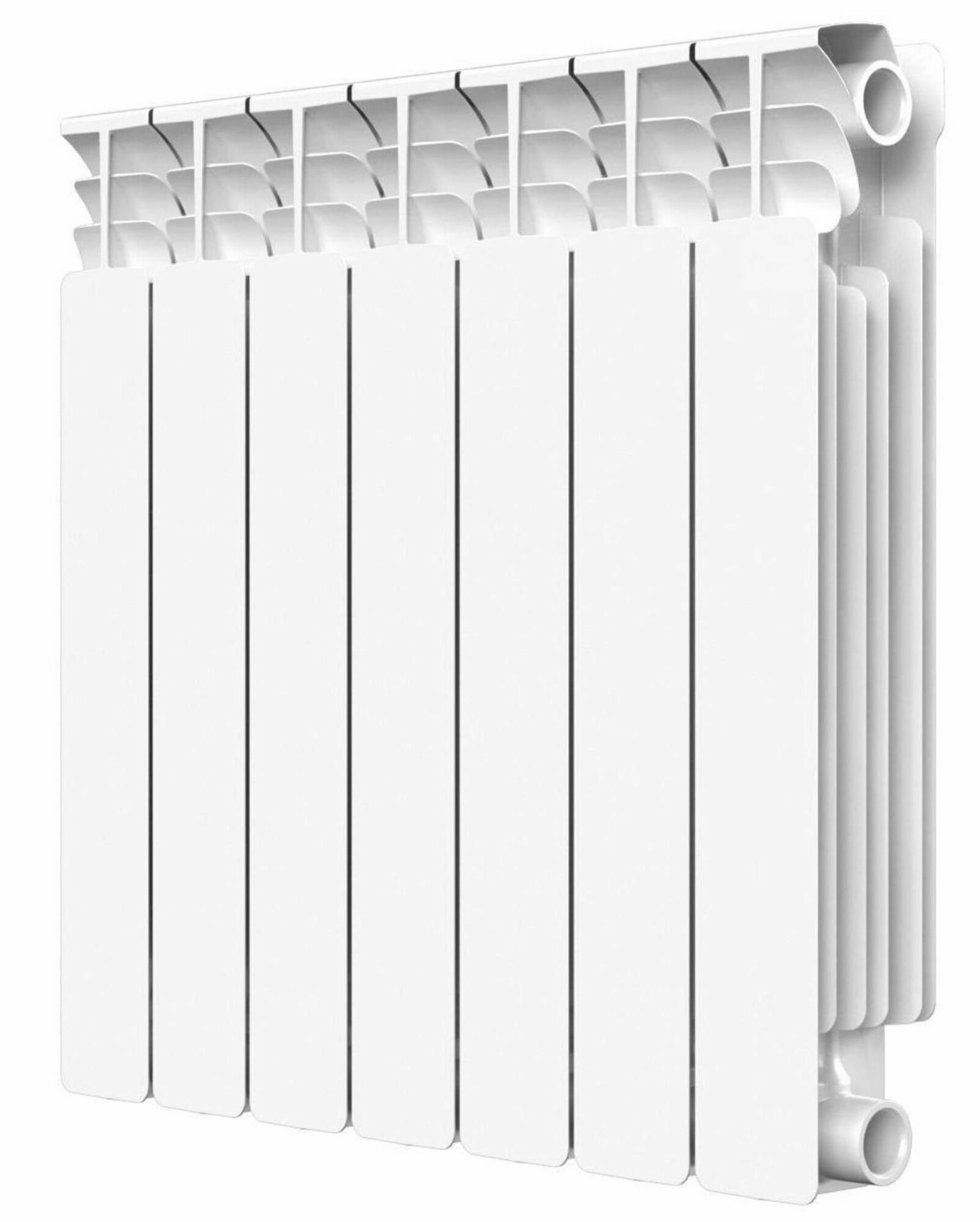 Радиатор 500/100, 7 cекций, с боковым подключением, биметалл, цвет жемчужный - обладает повышенной прочностью и способен выдерживать большие перепады давления.