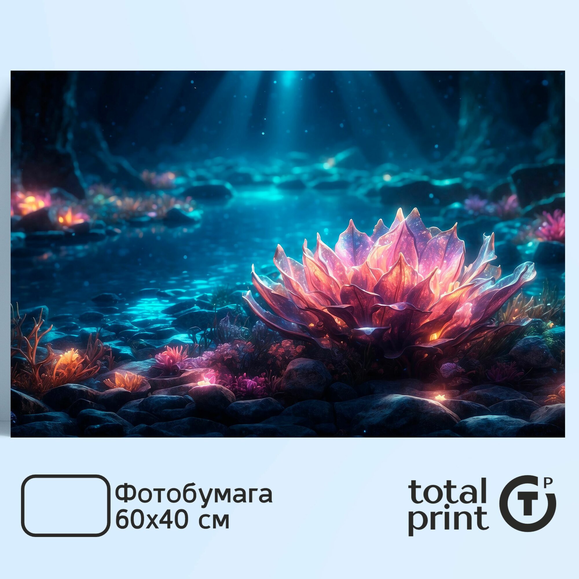 TotalPrint Постер для интерьера, Цветы, букет, композиция, 60х40см.