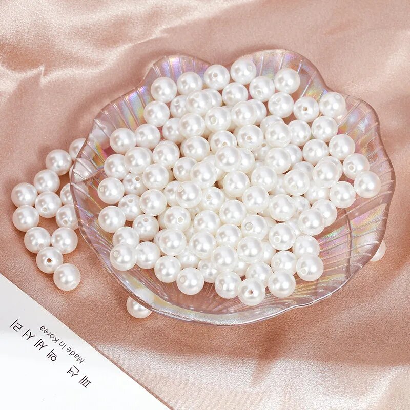 Искусственные жемчужные бусины ABS пластик 3-16 мм набор для рукоделия 1000 шт