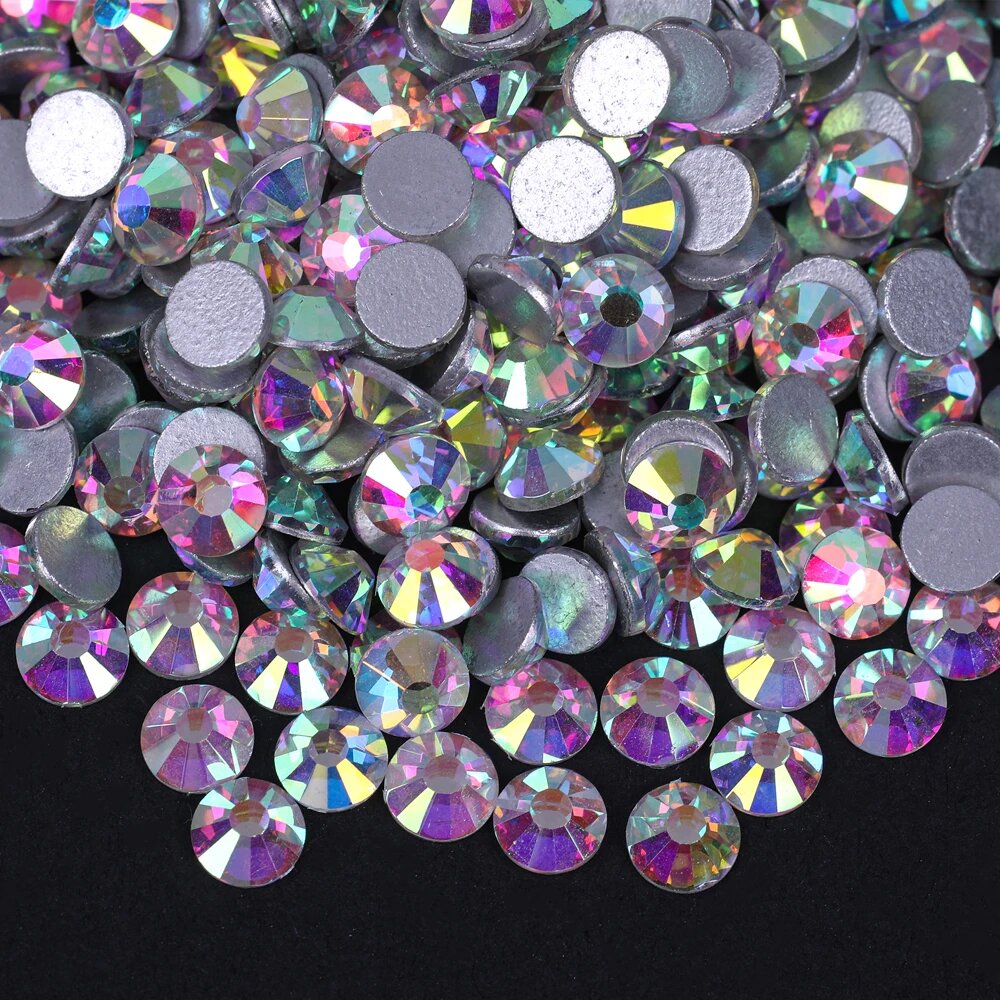Стразы VC стеклянные SS3~SS30 SS6 1440PCS, Crystal AB