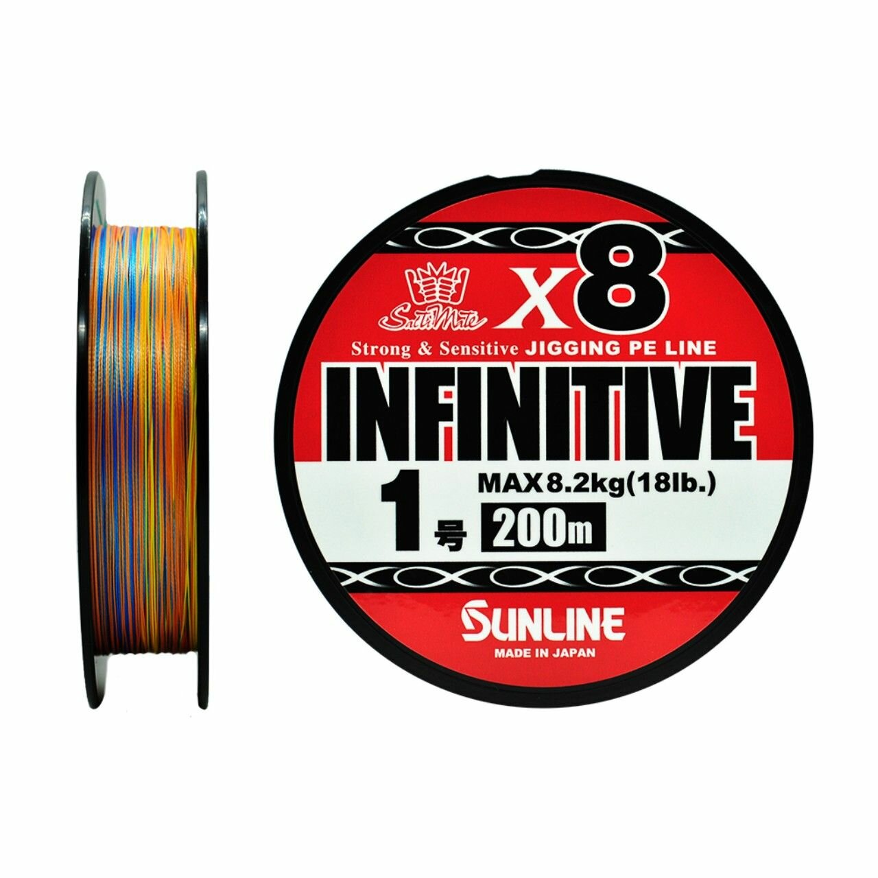 Шнур плетеный SUNLINE INFINITIVE 8 300m (5C) #1/18lb